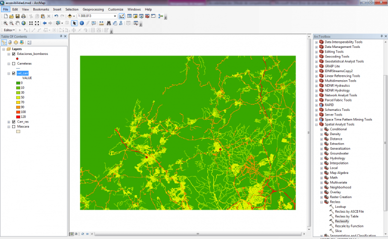 Coste distancia con ArcGIS | Tutoriales ArcGIS | GEASIG