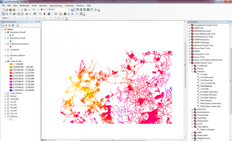 Coste distancia con ArcGIS | Tutoriales ArcGIS | GEASIG