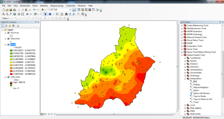 Mapas de isolíneas con ArcGIS – GEASIG