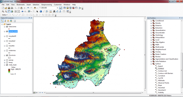 Mapas de isolíneas con ArcGIS – GEASIG