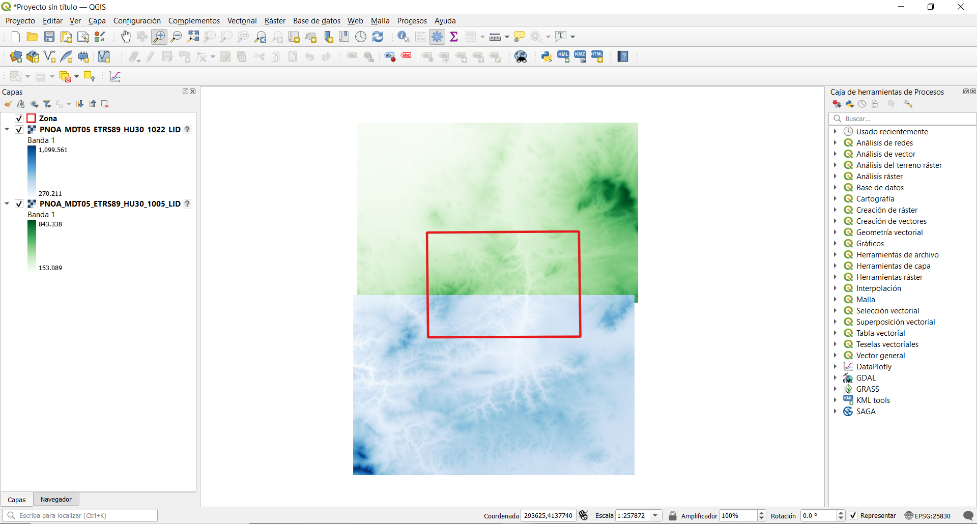 Unión de raster con QGIS – GEASIG
