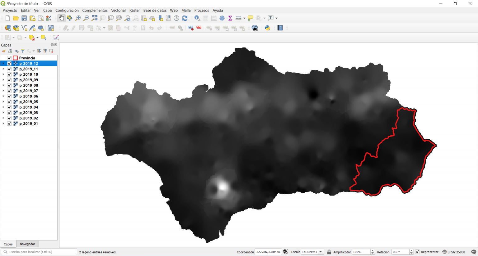 Calculadora raster con QGIS – GEASIG