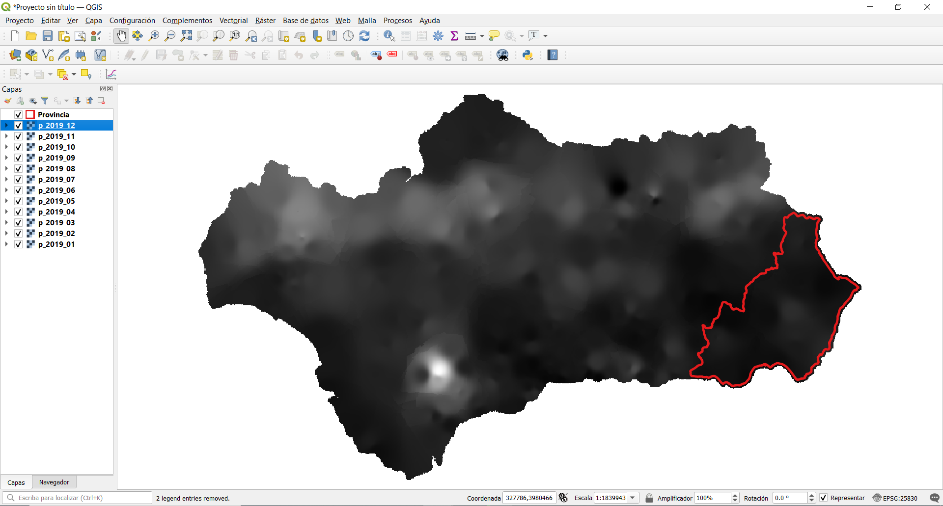 Calculadora raster con QGIS – GEASIG