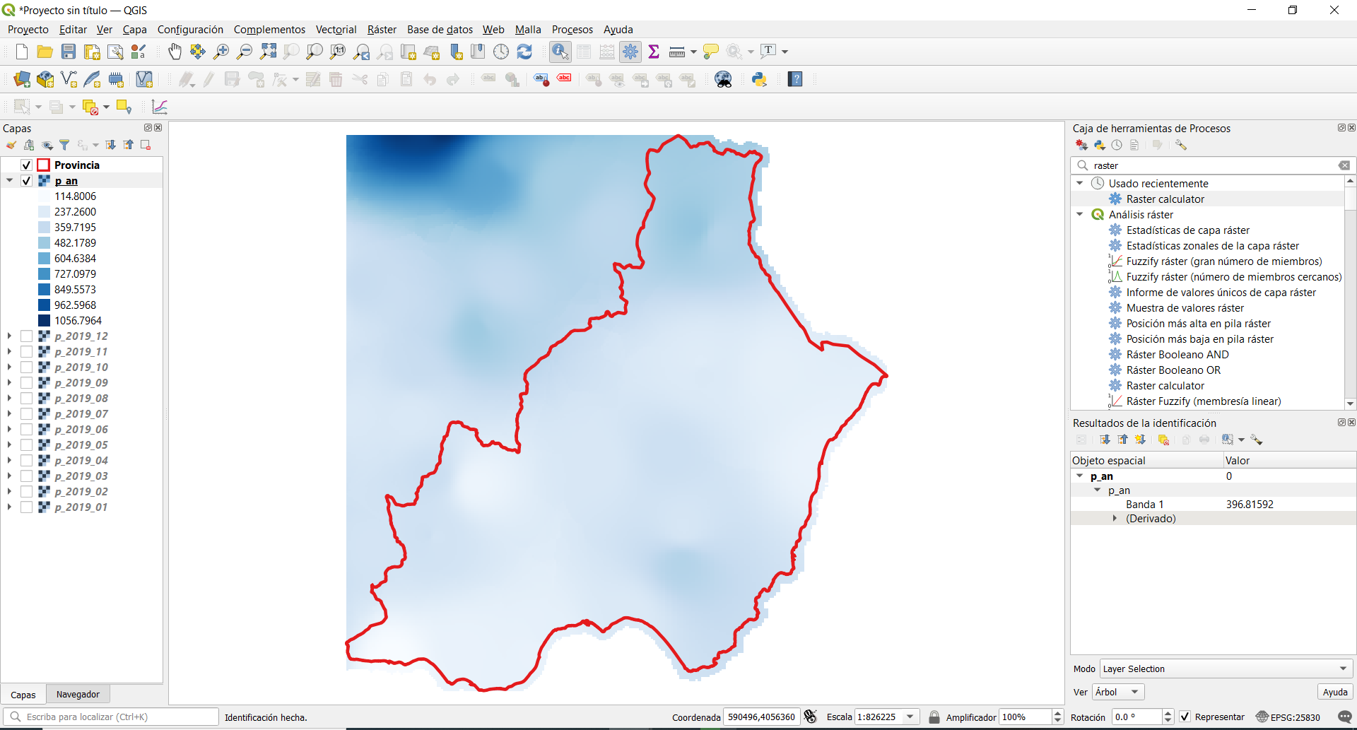 Calculadora raster con QGIS – GEASIG