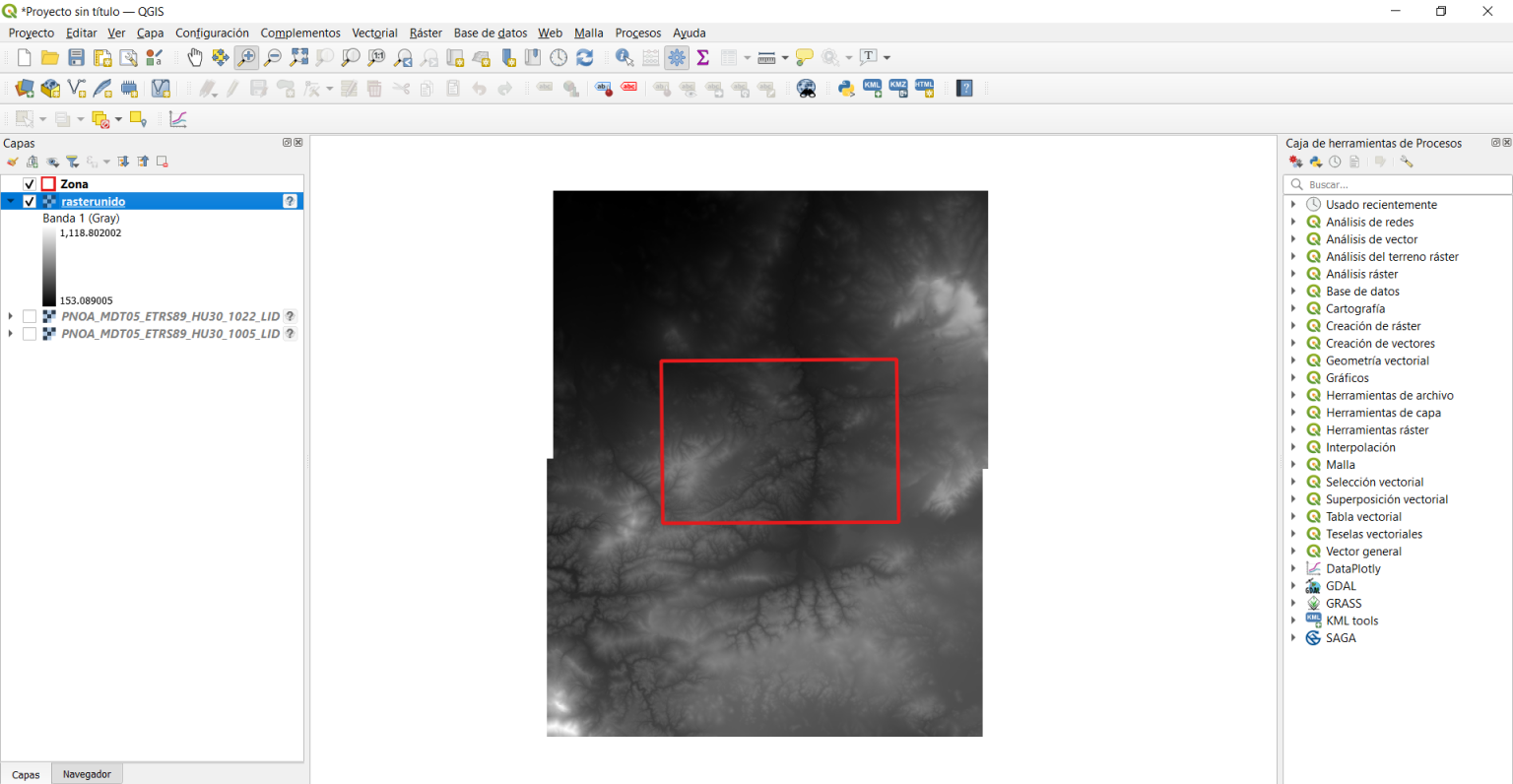Unión de raster con QGIS – GEASIG
