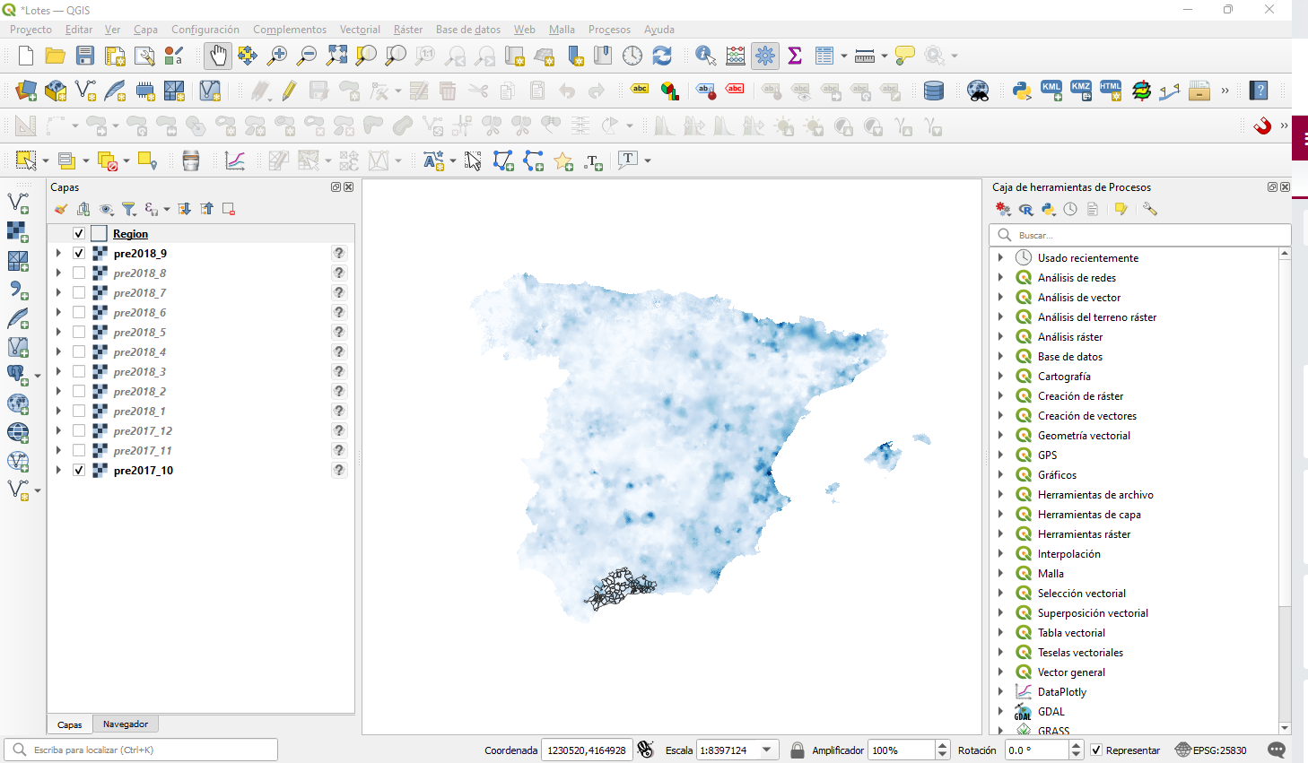 Procesos por lotes en QGIS – Procesos repetitivos QGIS – GEASIG